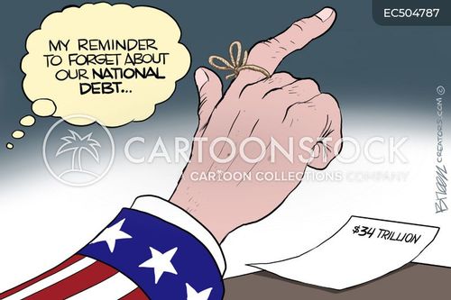 $34 Trillion Cartoons and Comics - funny pictures from CartoonStock