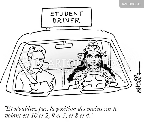 Dessins humoristique et caricaturés avec Permis De Conduire