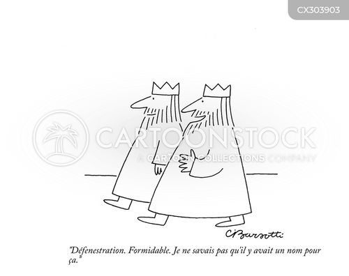 Dessins humoristique et caricaturés avec Défenestration