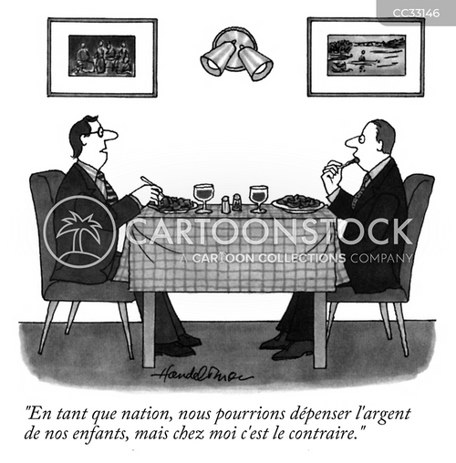 Dessins humoristique et caricaturés avec Déficits De Dépenses