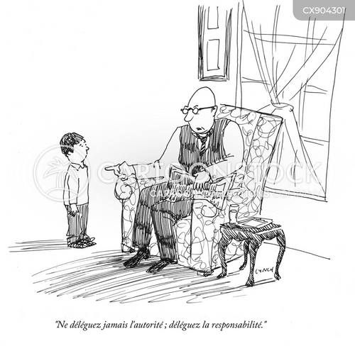 Dessins humoristique et caricaturés avec Déléguer