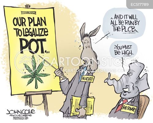 Cannabis Regulation Cartoons and Comics - funny pictures from CartoonStock