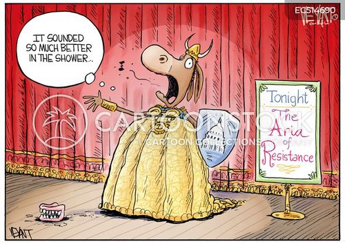 Opera Gown Cartoons and Comics - funny pictures from CartoonStock