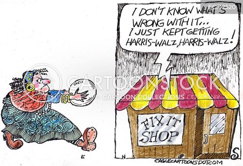 Harris Walz Cartoons and Comics - funny pictures from CartoonStock