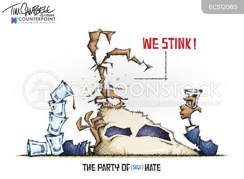 Party Of Hate Cartoons and Comics - funny pictures from CartoonStock