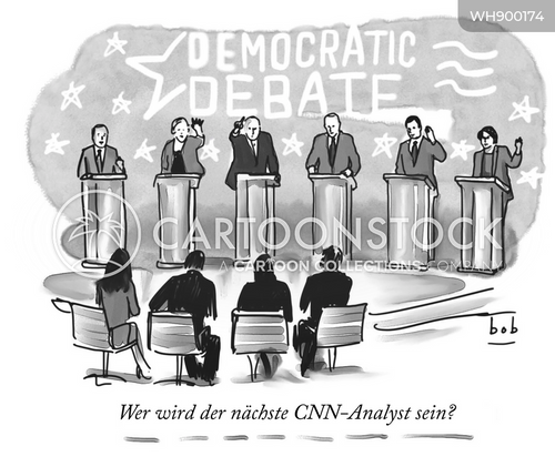 Cartoons und Karikaturen mit Demokratische Kandidaten