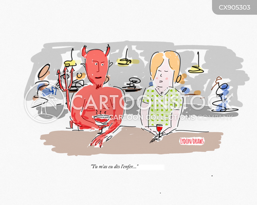 Dessins humoristique et caricaturés avec Diable