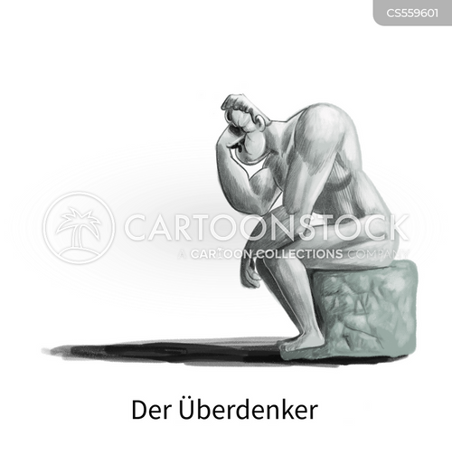 Cartoons und Karikaturen mit Denker