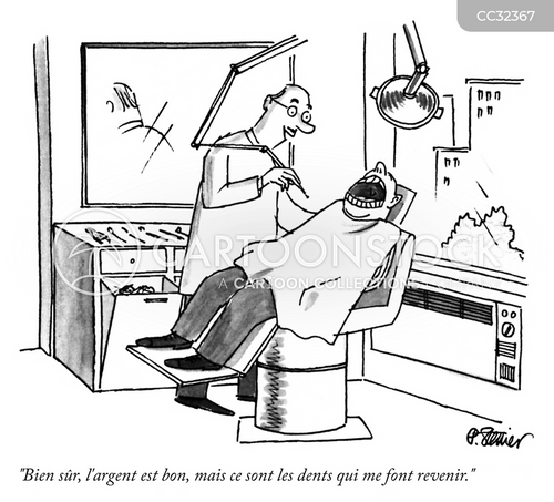 Dessins humoristique et caricaturés avec Chirurgie Buccale