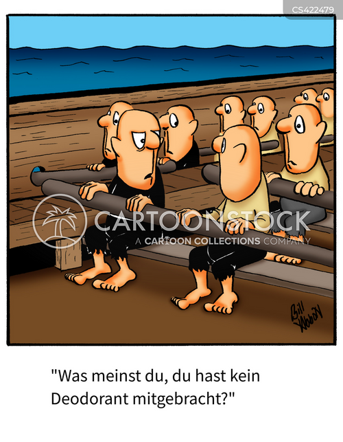 Cartoons und Karikaturen mit Ruderer