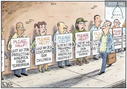 Government Job Cuts Cartoons and Comics - funny pictures from CartoonStock