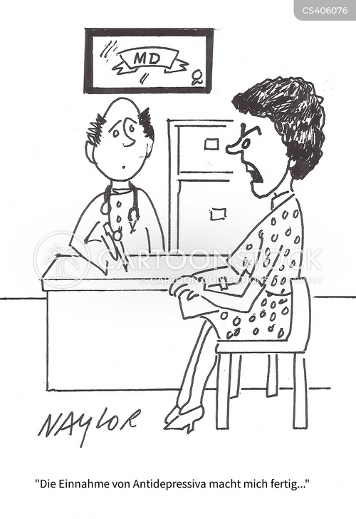 Cartoons und Karikaturen mit Antidepressiva-entzug