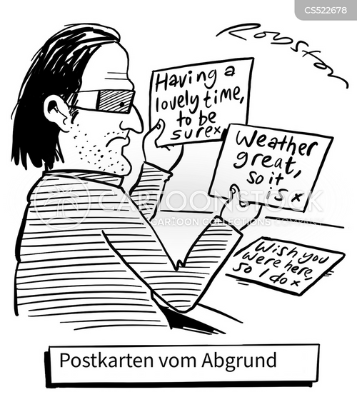 Cartoons und Karikaturen mit Der Rand