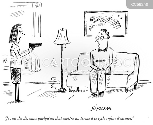 Dessins humoristique et caricaturés avec Présenter Des Excuses