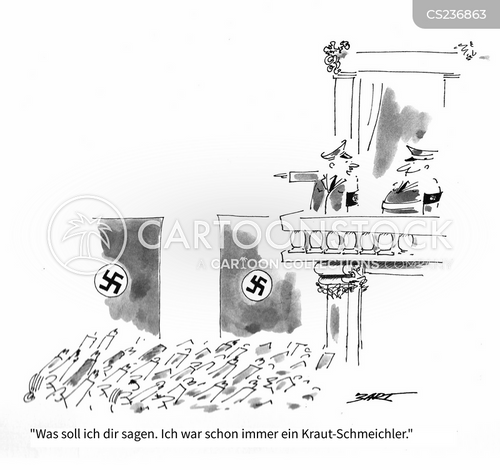 Cartoons und Karikaturen mit Nazi-geschichte