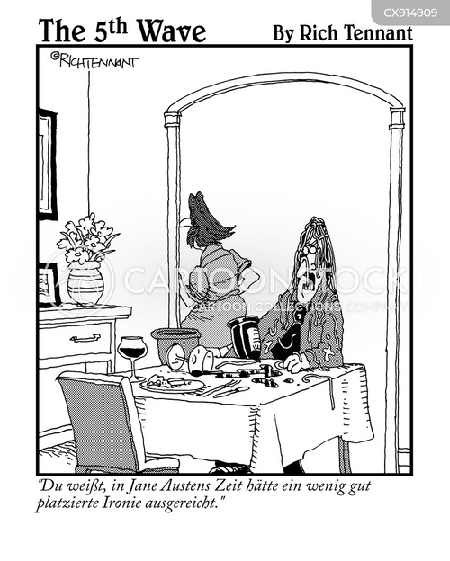 Cartoons und Karikaturen mit Jane Austen