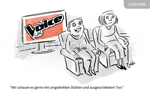 Cartoons und Karikaturen mit Die Stimme