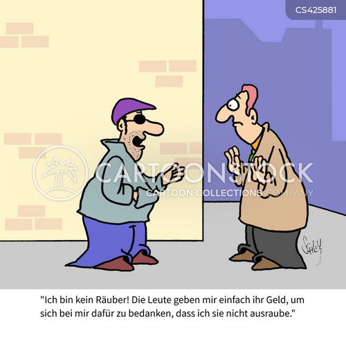 Cartoons und Karikaturen mit Räuber