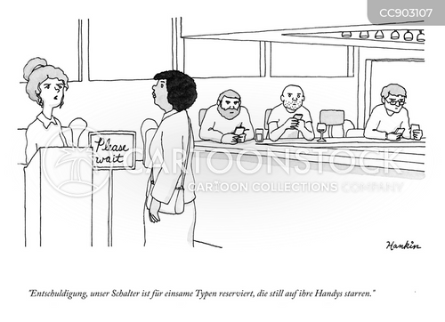 Cartoons und Karikaturen mit Einsame Esser