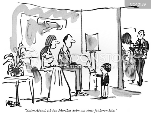 Cartoons und Karikaturen mit Familienvorstellungen