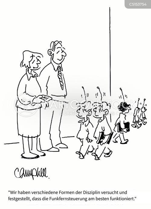 Cartoons und Karikaturen mit Disziplin