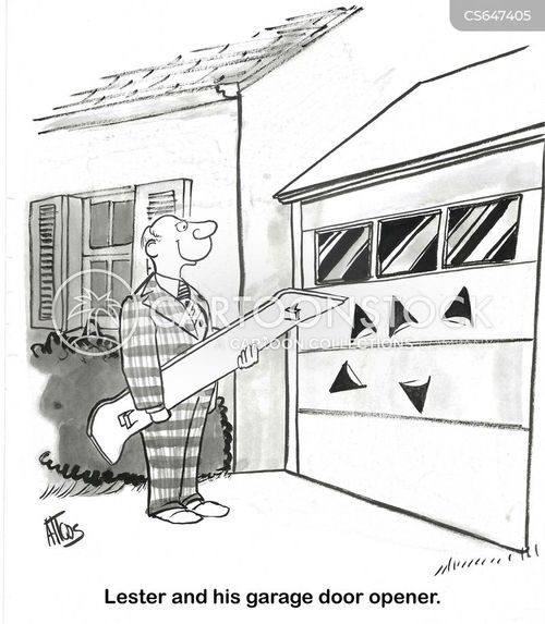 Garage Door Opener Cartoons and Comics - funny pictures from CartoonStock