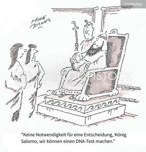 Cartoons und Karikaturen mit Salomo