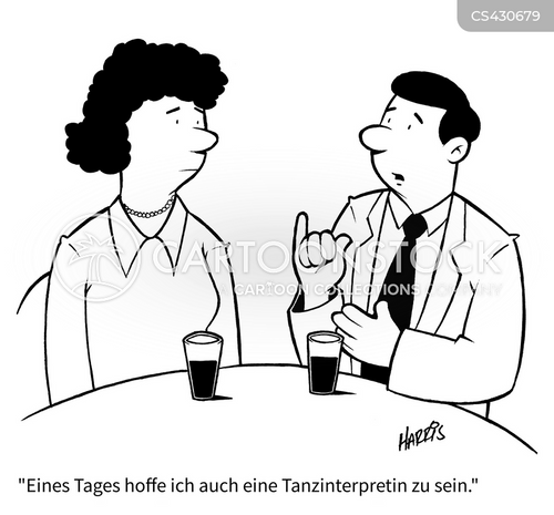 Cartoons und Karikaturen mit Dolmetscher
