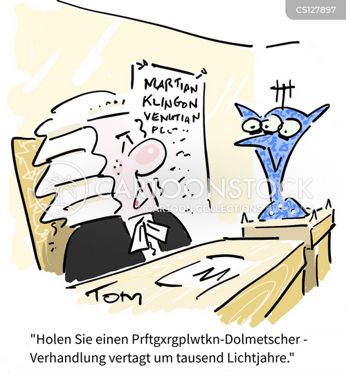 Cartoons und Karikaturen mit Juristische Sprachen