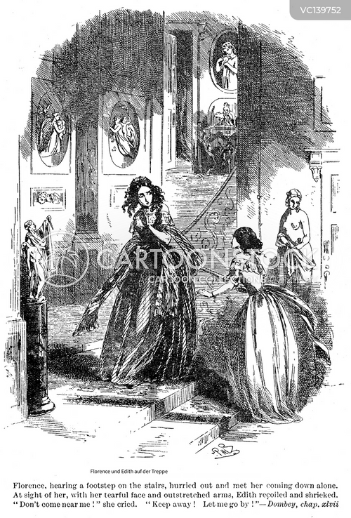 Cartoons und Karikaturen mit Edith Dombey