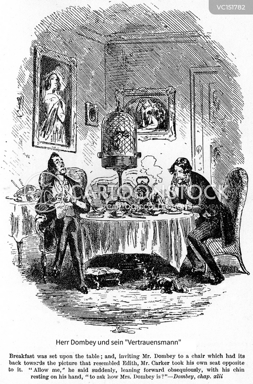 Cartoons und Karikaturen mit Edith Dombey