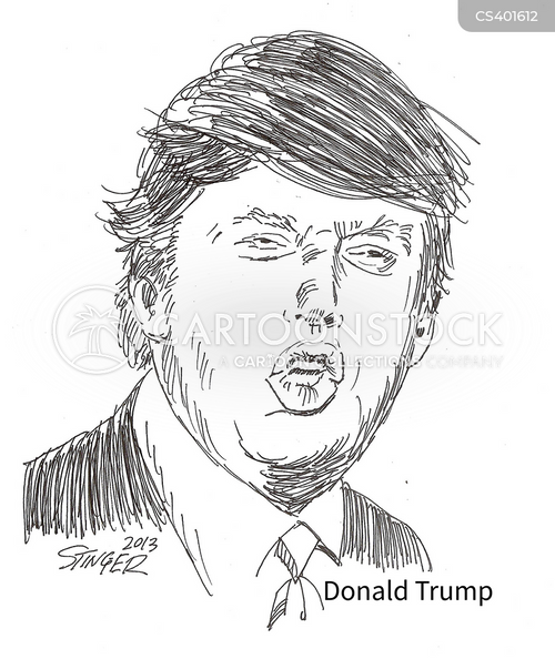 Cartoons und Karikaturen mit Donald Trump Alias