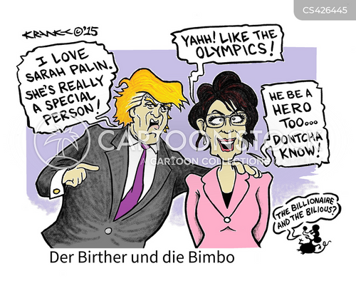 Cartoons und Karikaturen mit Birther