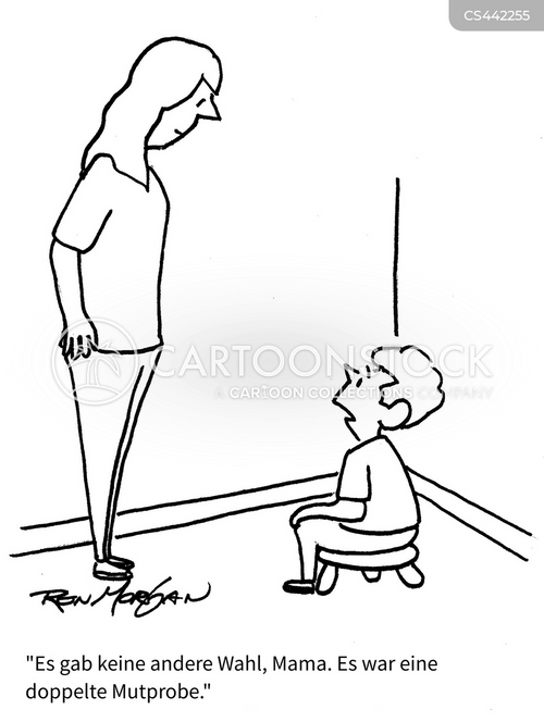 Cartoons und Karikaturen mit Doppelte Mutprobe