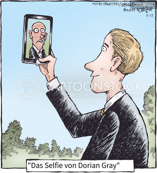 Cartoons und Karikaturen mit Dorian Gray