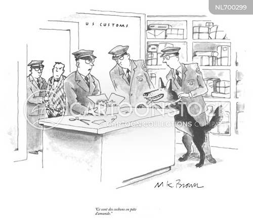 Dessins humoristique et caricaturés avec Colis Suspects