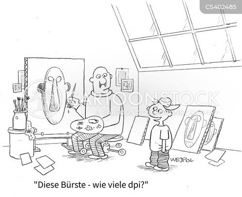 Cartoons und Karikaturen mit Dpi