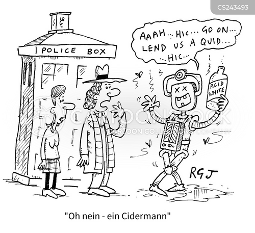 Cartoons und Karikaturen mit Cyberman