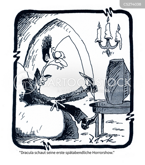 Cartoons und Karikaturen mit Schreck