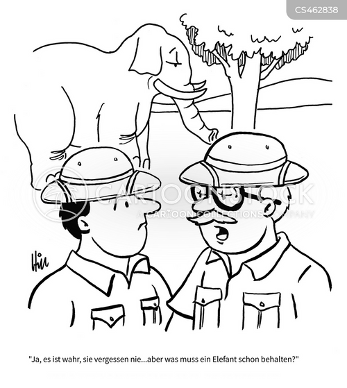 Cartoons und Karikaturen mit Dschungel-entdecker