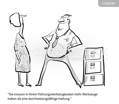 Cartoons und Karikaturen mit Power-walking