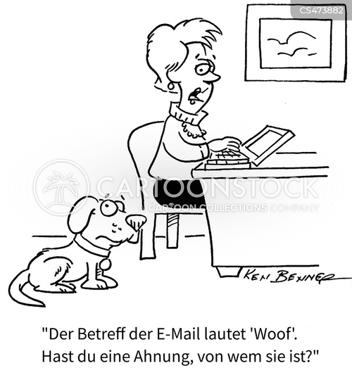 Cartoons und Karikaturen mit Betreffzeile