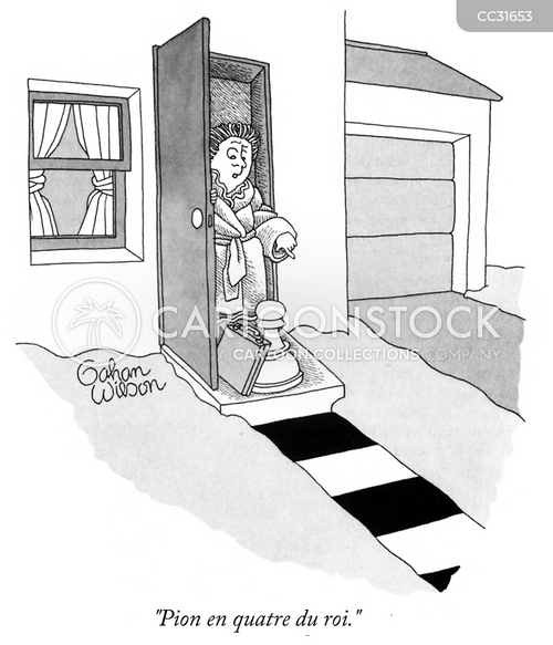 Dessins humoristique et caricaturés avec Tour D'échecs