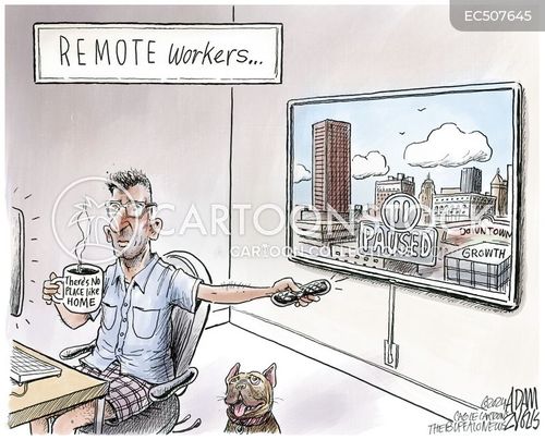 Remote Worker Cartoons and Comics - funny pictures from CartoonStock