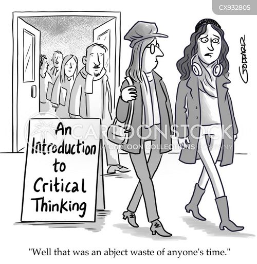 Funny Critical Thinking Cartoon