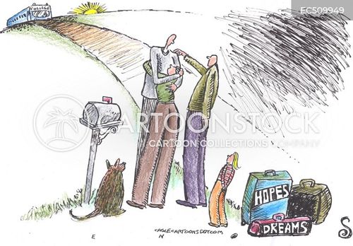 Saying Goodbye Cartoons and Comics - funny pictures from CartoonStock