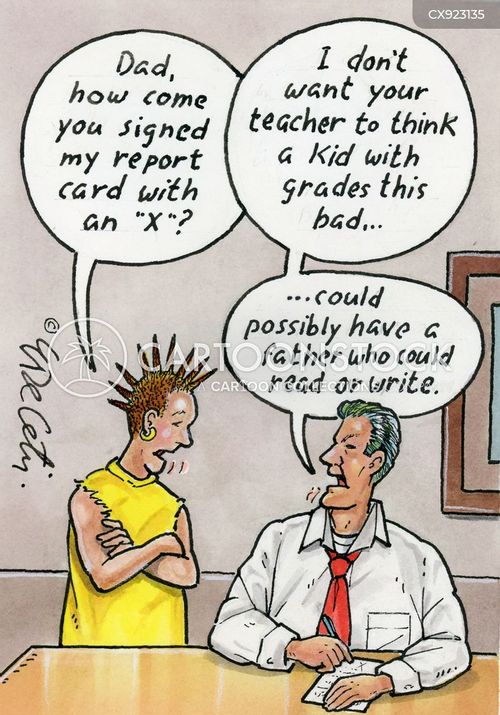 Illiterate Cartoons and Comics - funny pictures from CartoonStock