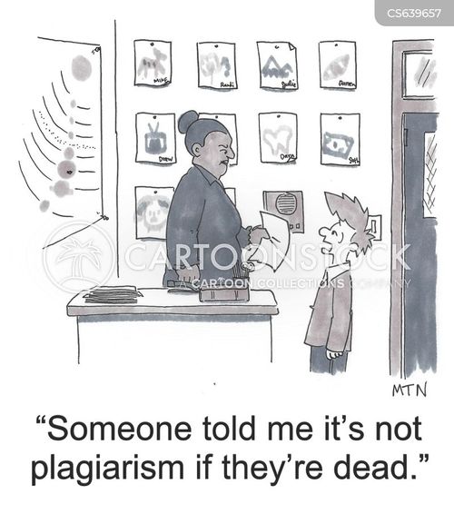 Plagiarism Cartoons and Comics - funny pictures from CartoonStock