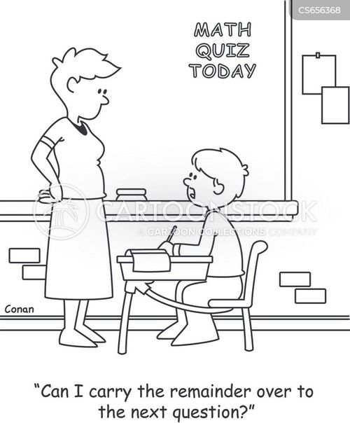 Carry The Remainder Cartoons and Comics - funny pictures from CartoonStock