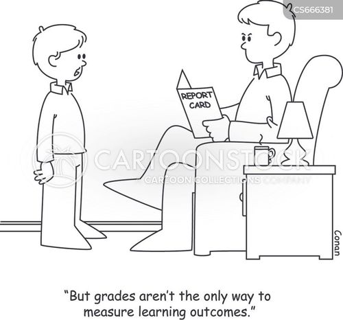 Grades Vs Learning Cartoons and Comics - funny pictures from CartoonStock